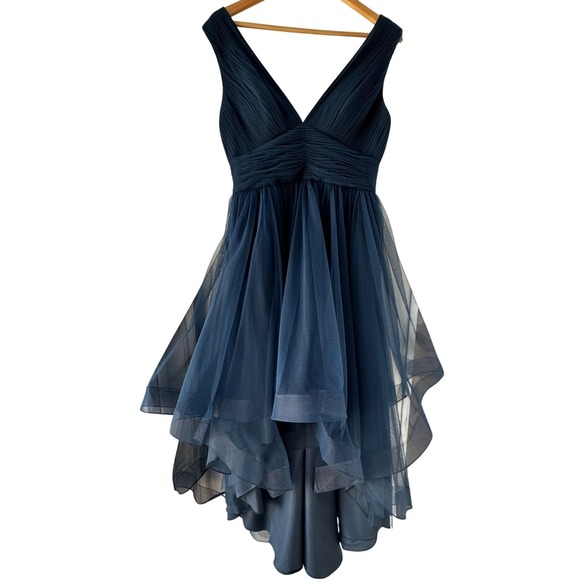 JJs House | Dresses | Jjs House Cocktail Dress Sz Navy Blue Tulle ...